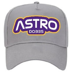 ASTRO Dobbs SnapBack II Light Gray - Purple and Gold "ASTRO Dobbs" Hat ...