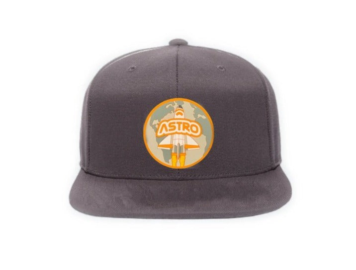 ASTRO SnapBack Charcoal - Orange PVC Hat – Joshua Dobbs ASTRO Merch