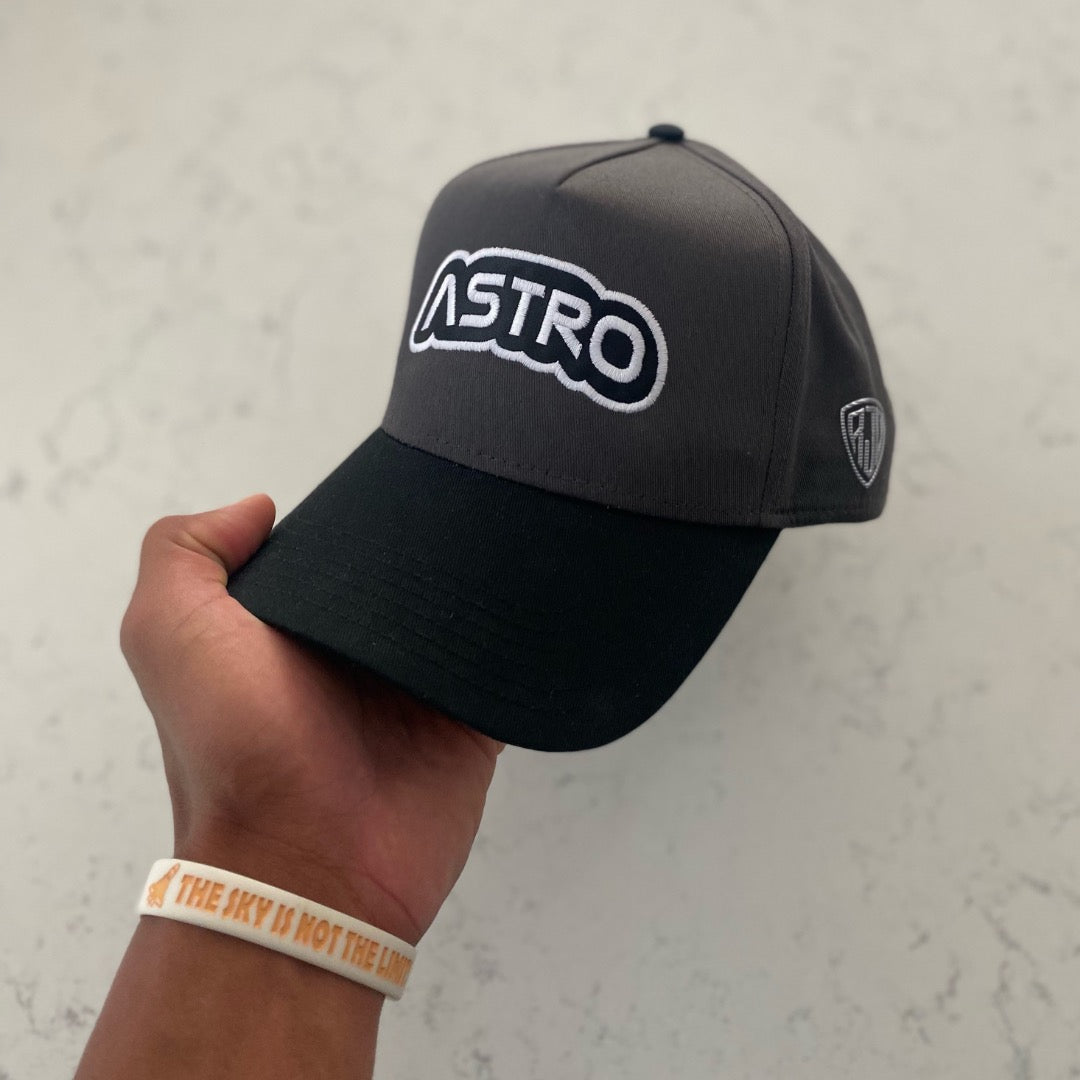 ASTRO SnapBack II - Two-Toned - Charcoal Gray & Black "ASTRO" Hat ...